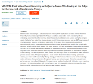 Paper published in IEEE Internet of Things Journal 2021 – Open ...